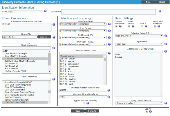 Discovering Dell EMC Isilon Component Devices