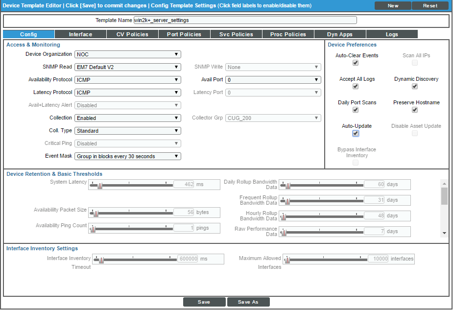 Using Device Templates
