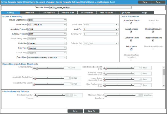 Using Device Templates