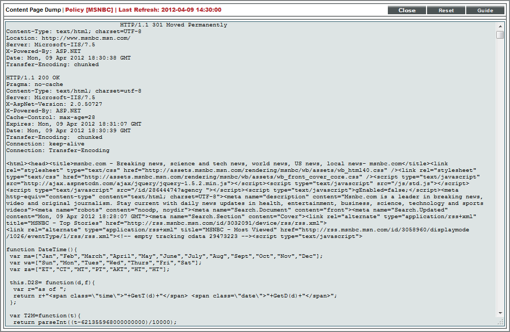 Monitoring Web Content