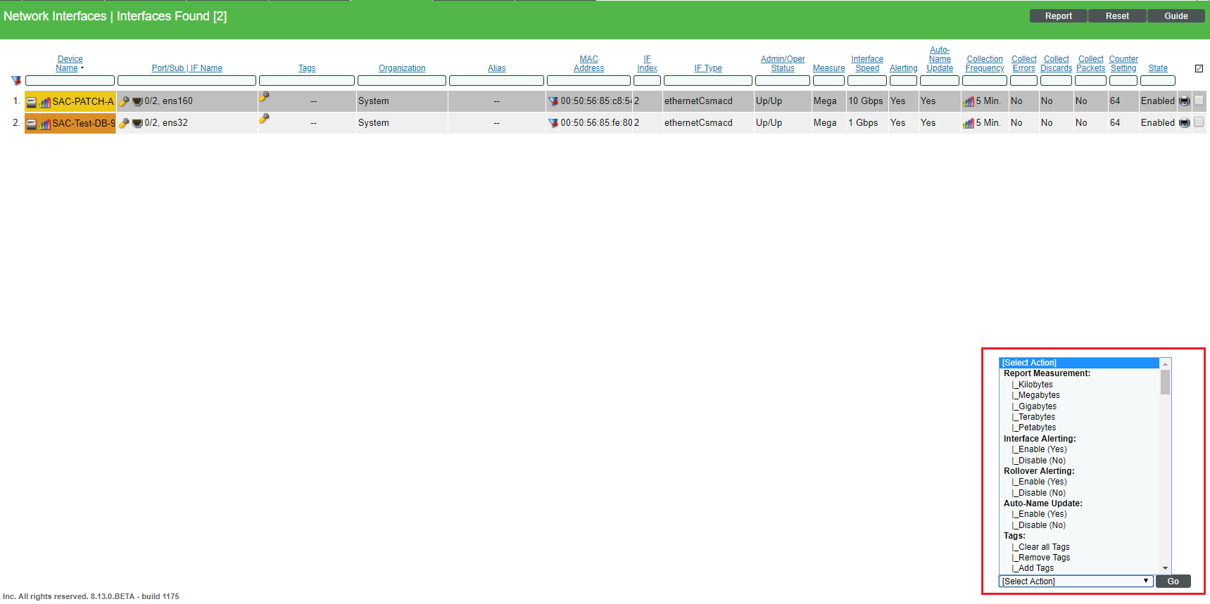 Monitoring Network Interfaces 