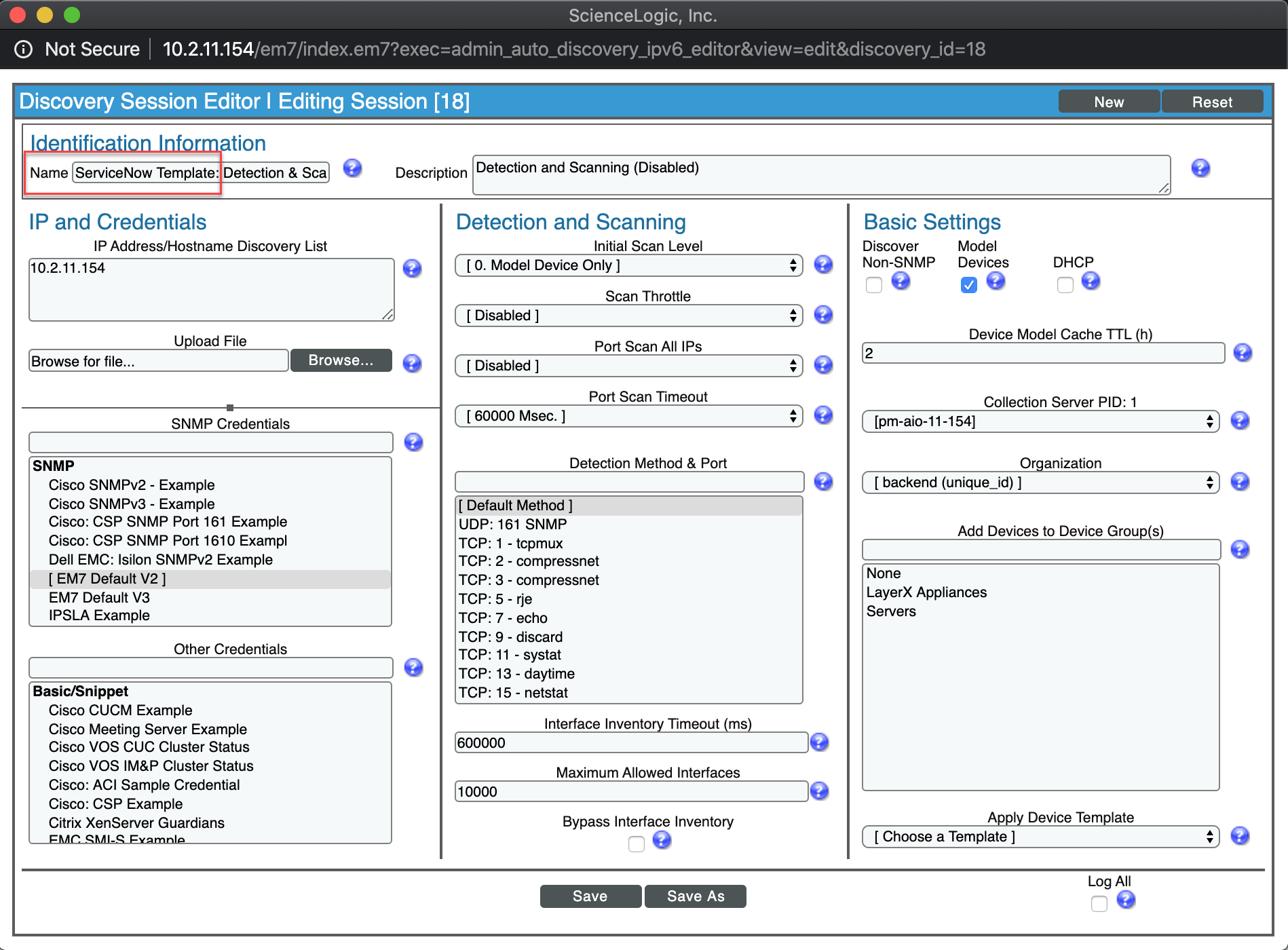 Configuring Applications for the ServiceNow CMDB SyncPack