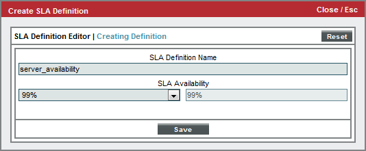 SLA Definitions, Reports, and Widgets