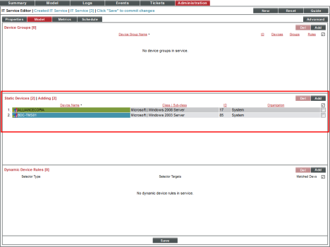Example Using Device Availability, Device Latency, and Process Availability