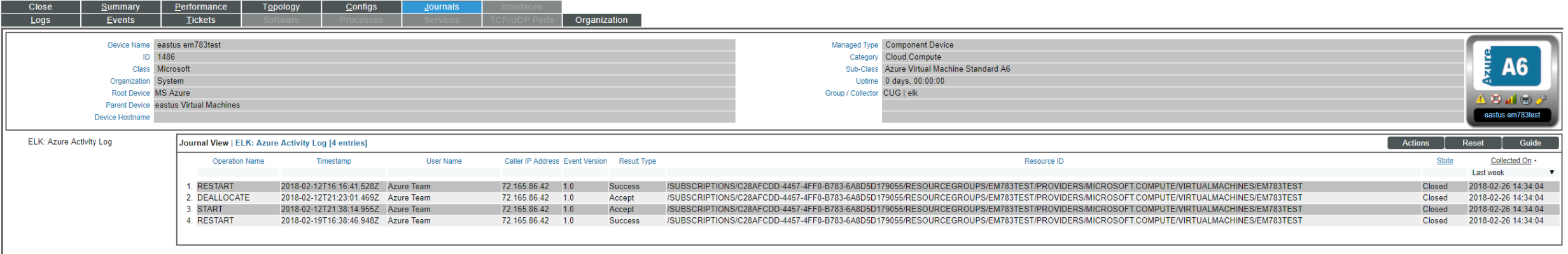 Configuring Azure ELK Stack Monitoring