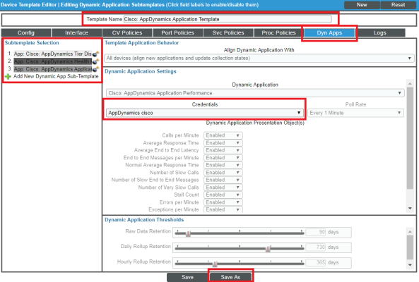 Configuring Cisco AppDynamics Monitoring