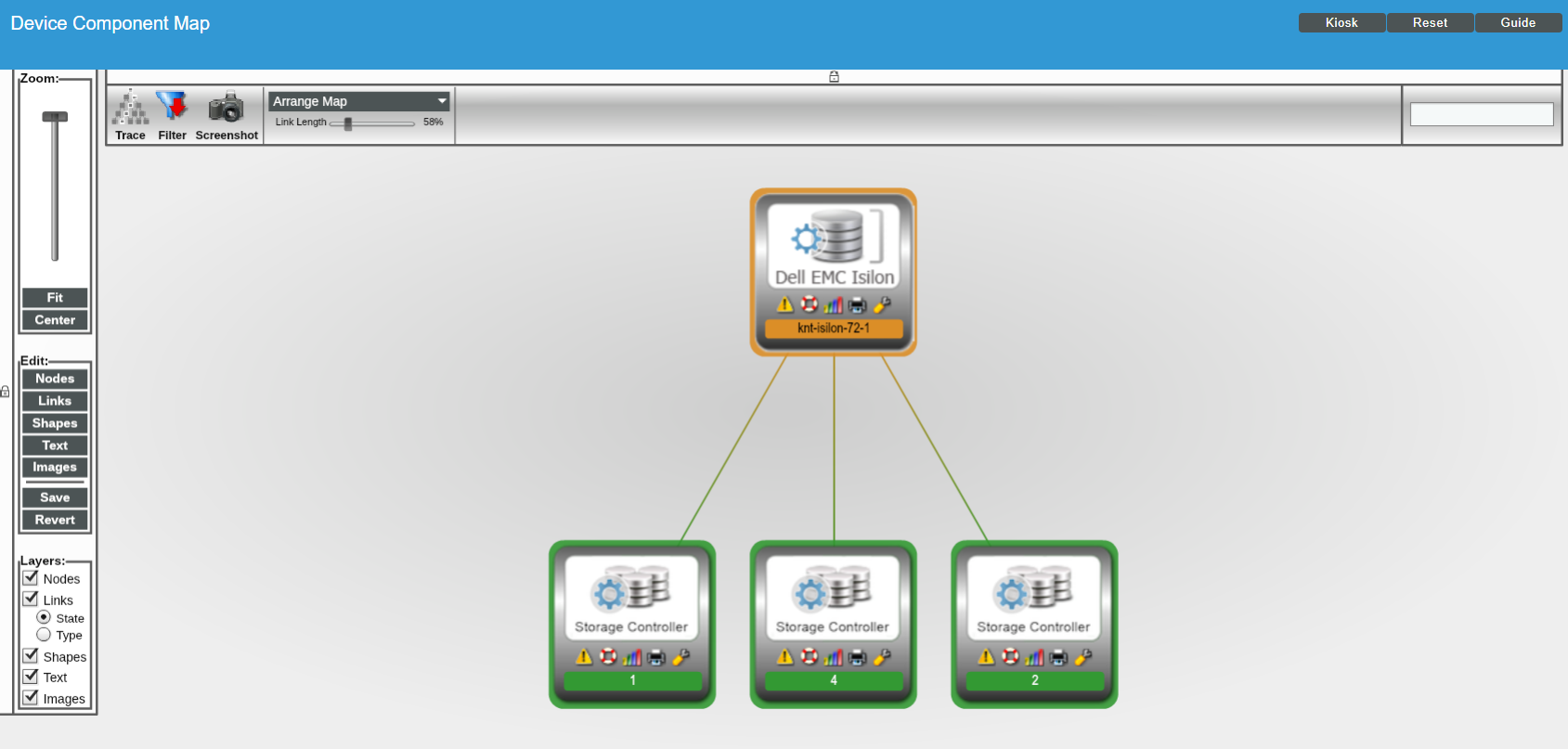Discovering Dell EMC Isilon Component Devices
