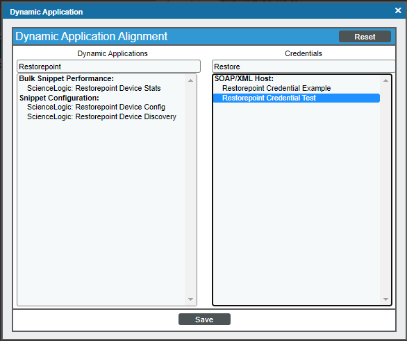 Configuring ScienceLogic: Restorepoint for Monitoring