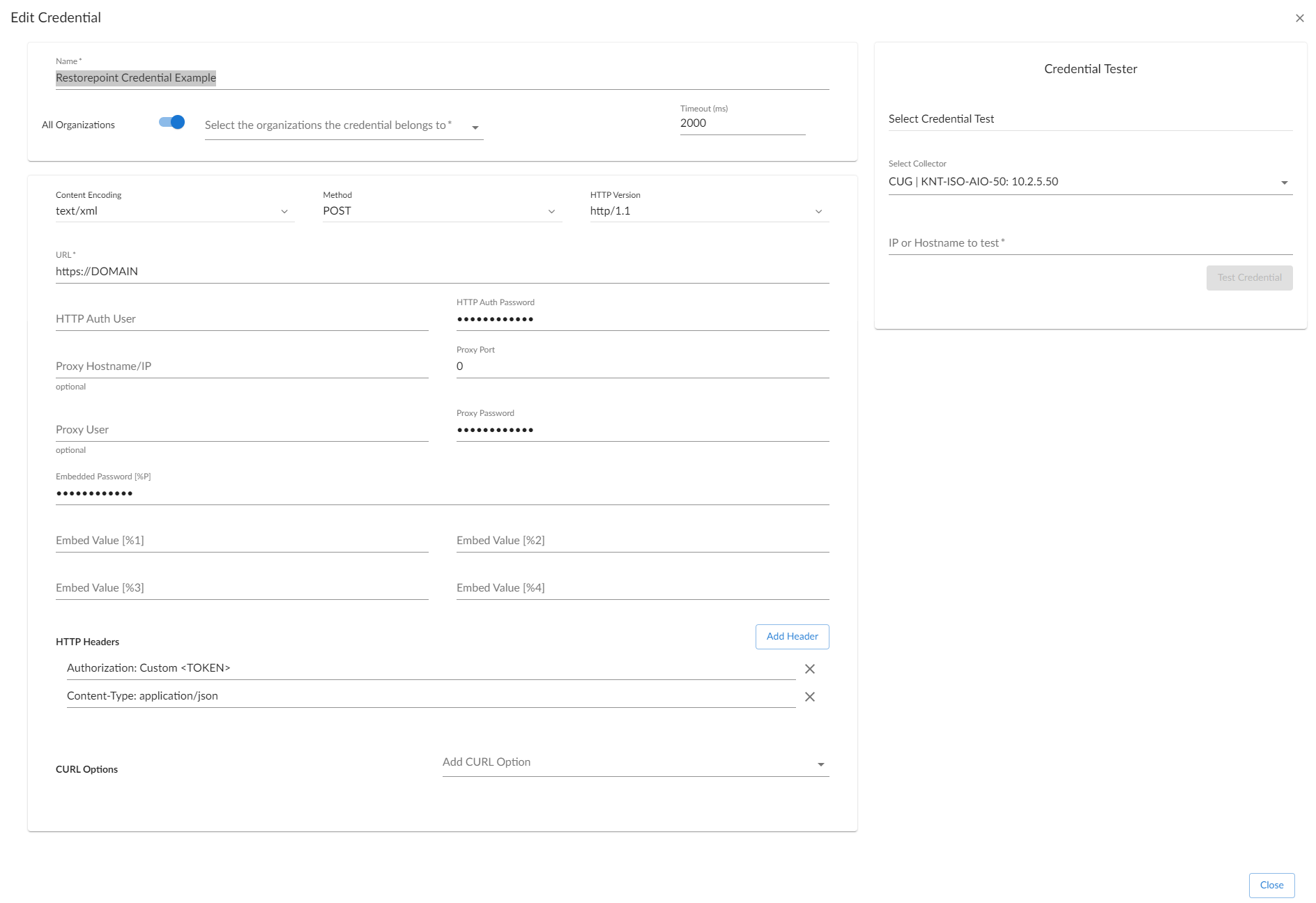 Configuring ScienceLogic: Restorepoint for Monitoring