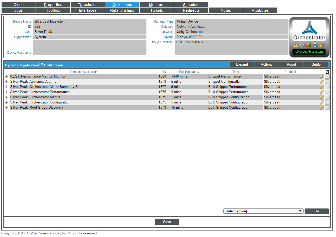 Configuring Silver Peak Monitoring