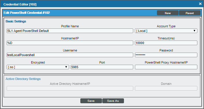 Executing the SL1 Agent with Windows PowerShell