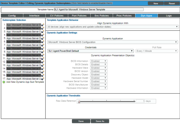 Executing the SL1 Agent with Windows PowerShell