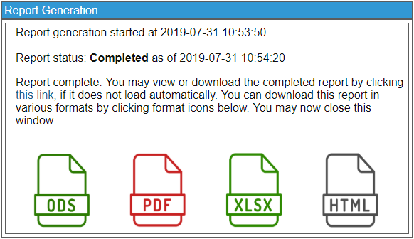 Generating Quick Reports