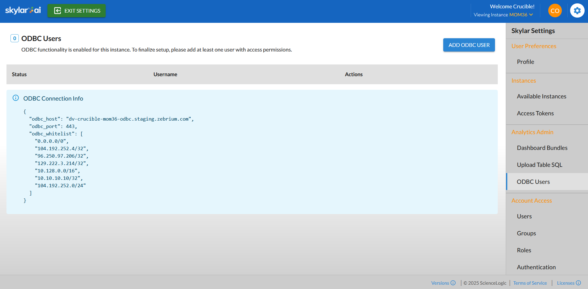Appendix: Service Provider Administration for Skylar AI