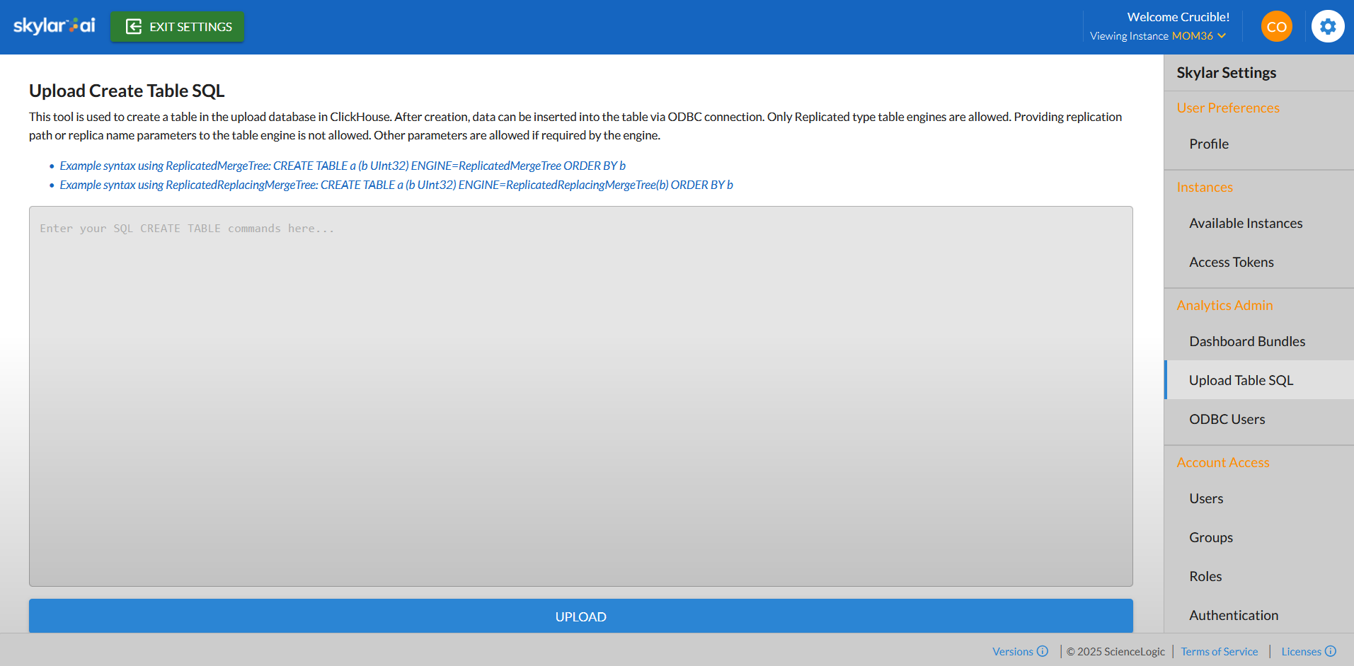 Appendix: Service Provider Administration for Skylar AI
