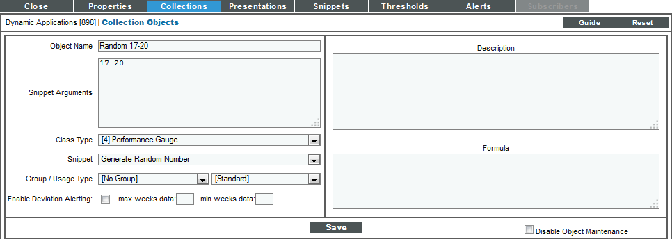 Example: A Random Number Dynamic Application