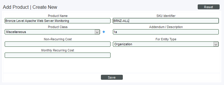 Configuring Product SKUs