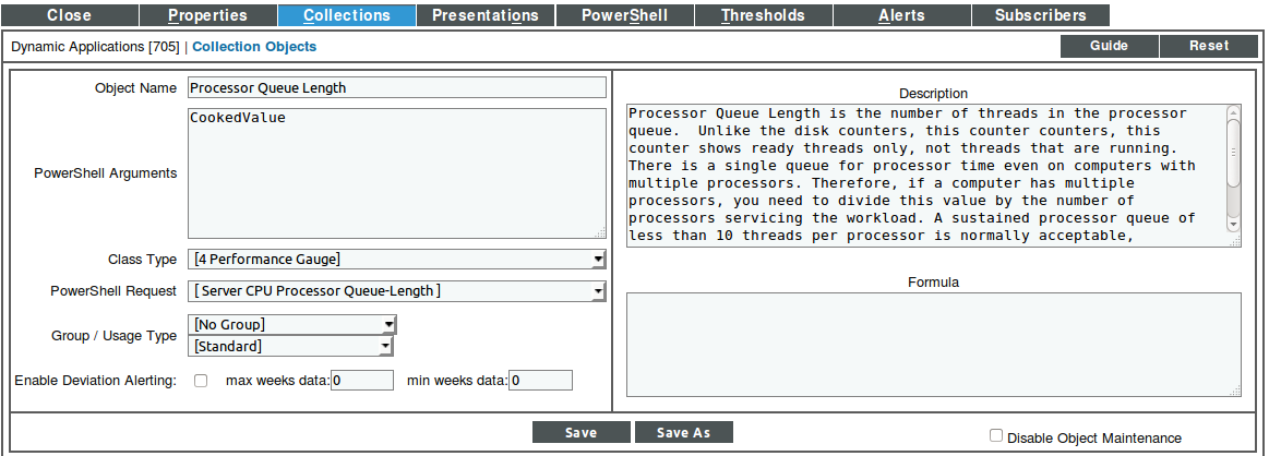 Example Creating A Powershell Performance Dynamic Application