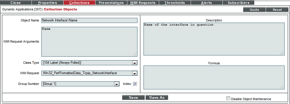 Example Creating A Wmi Performance Dynamic Application