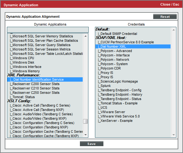 Example: Creating an XML Dynamic Application